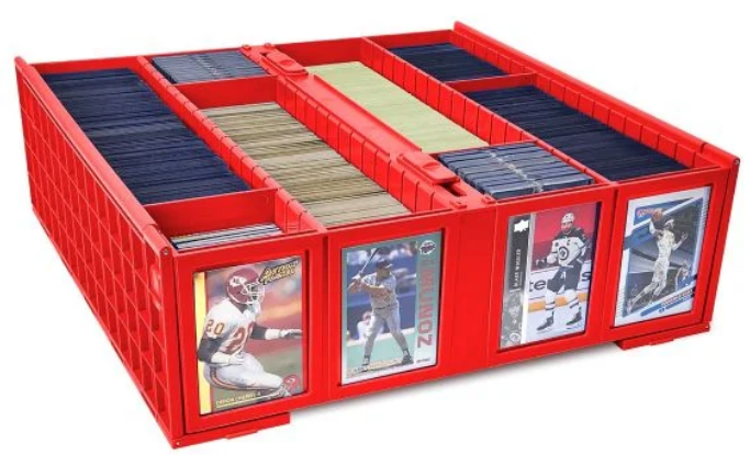 BCW - Card Bin 3200 Stackable Plastic Card Storage - Red| Gamers N Geeks