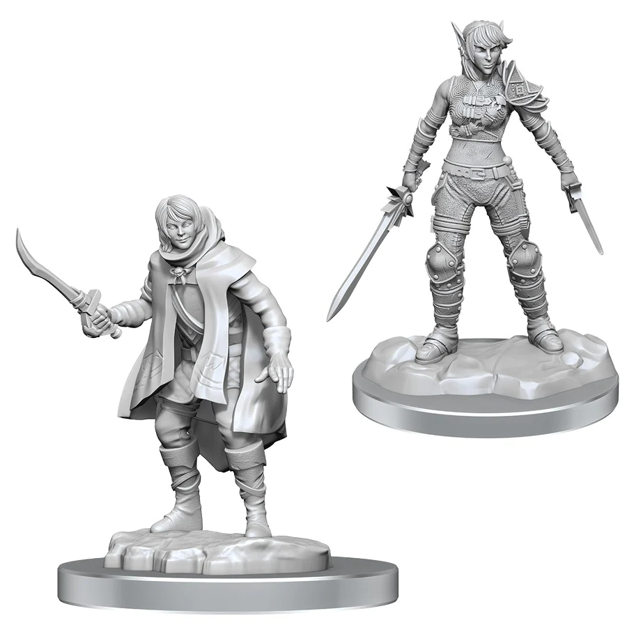 WizKids 90582 - D&D Nolzur's Marvelous Miniatures - Elf Rogue & Half-E ...